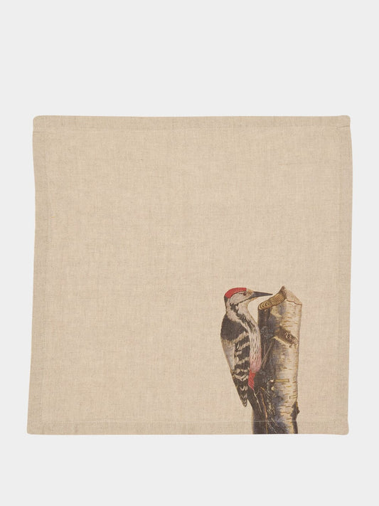 Linoroom Woodland Birds Linen Napkins Set of 6 | Fashion Clinic