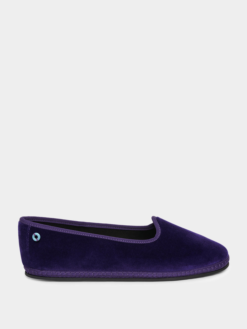 Piedaterre Purple Velvet Furlane Modigliani Slippers | Fashion Clinic