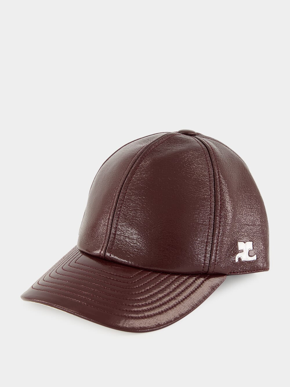 Courrèges Burgundy Reedition Vinyl Cap | Fashion Clinic