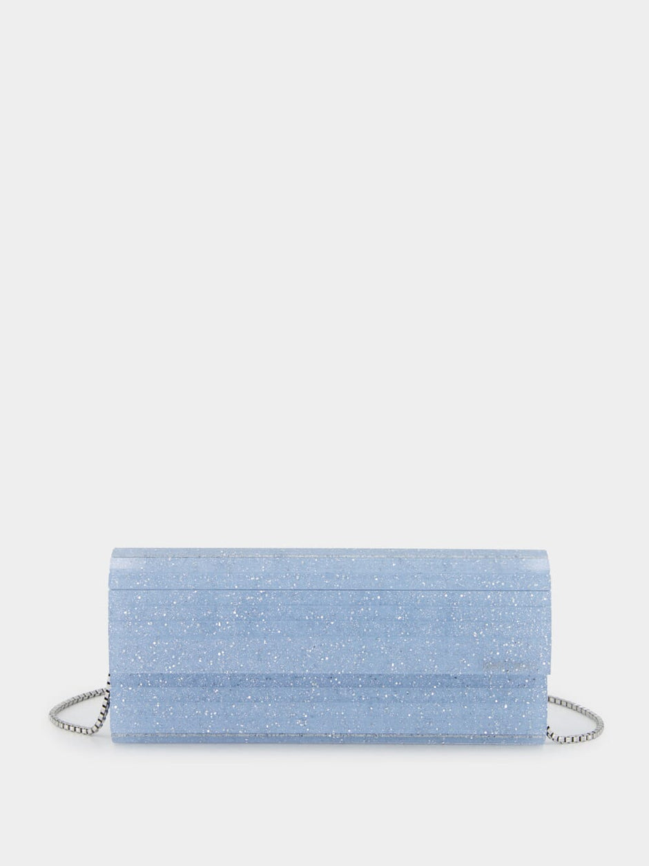 Jimmy Choo Dusty Blue Sweetie Clutch Bag | Fashion Clinic