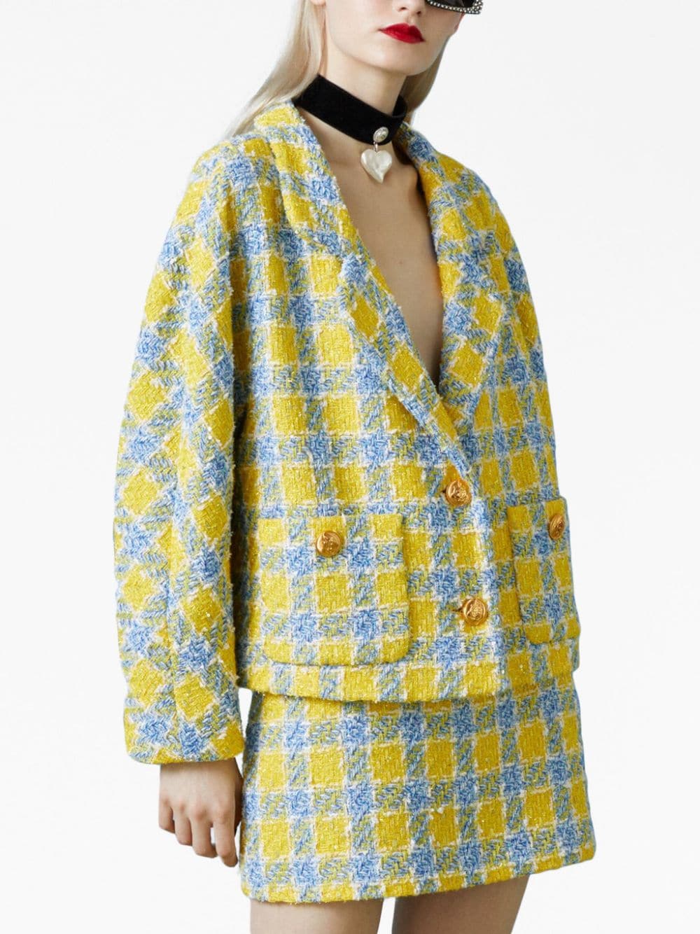 Gucci Check-Pattern Tweed Jacket | Fashion Clinic