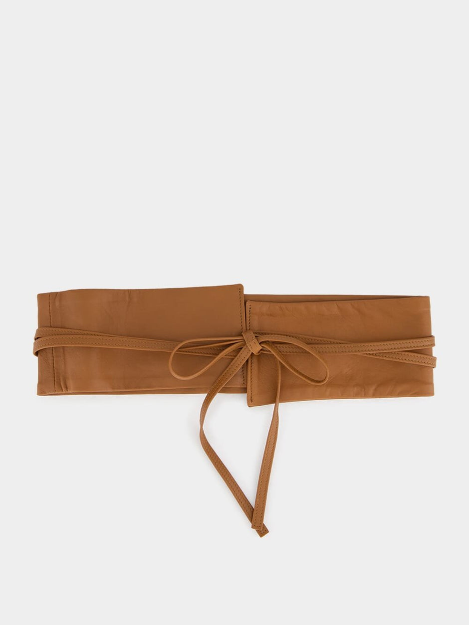 Paula Rubi Brown Leather Belt | Fashion Clinic